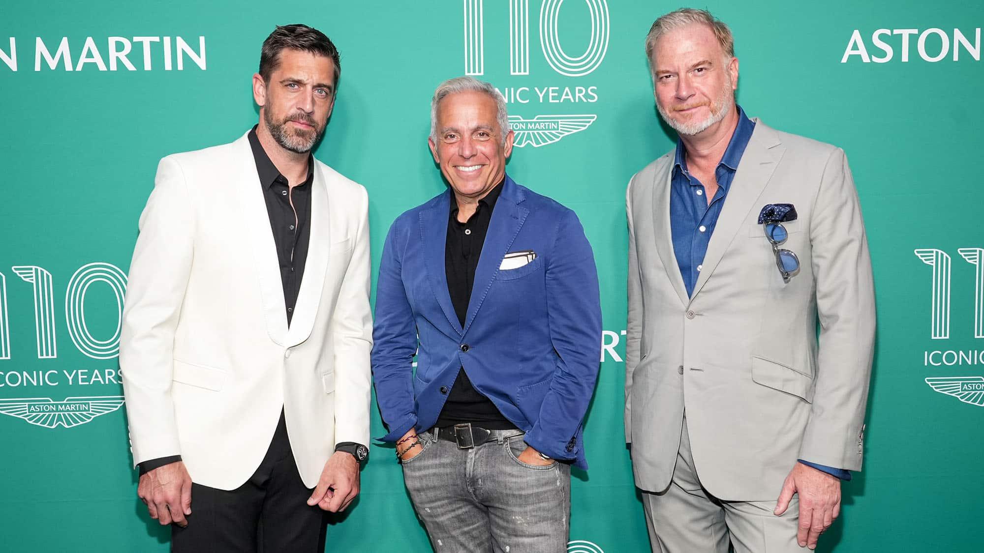 NY Jets QB Aaron Rodgers attends a grand opening in Manhattan