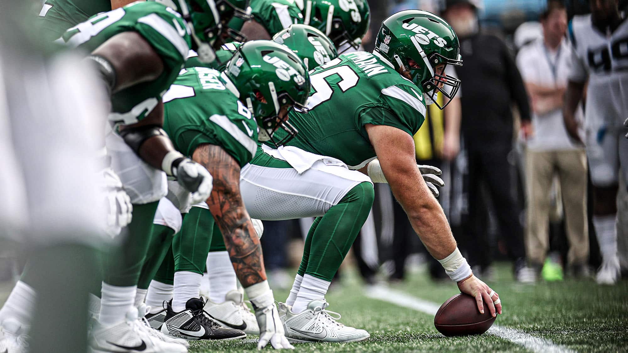 NY Jets have new center working with first-team offense