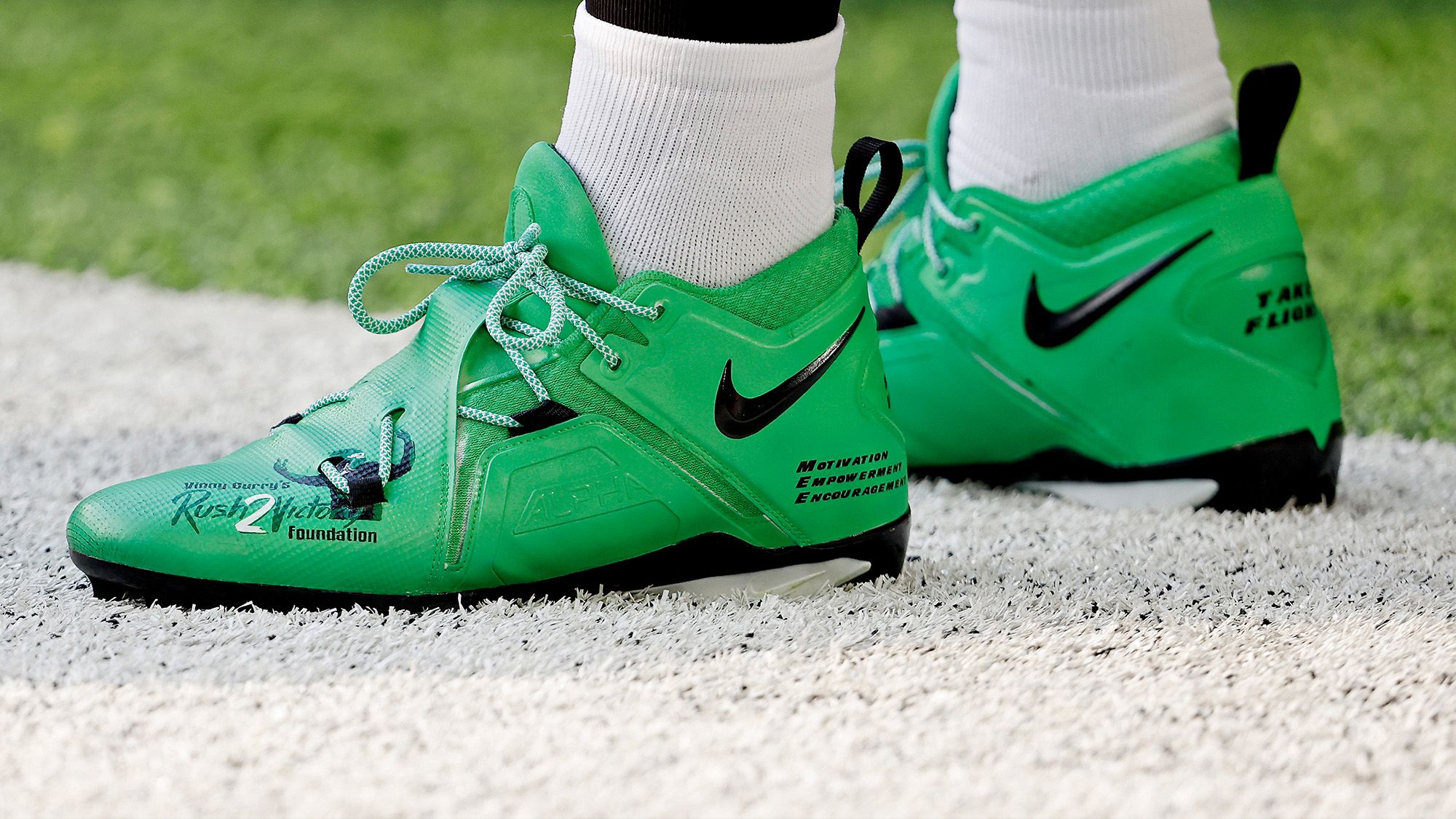 NY Jets players show off their cleats for 'My Cause My Cleats'