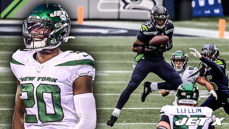 Marcus Maye picks off Russell Wilson, Jamal Adams drops interception