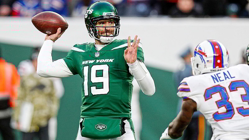 Zach Wilson welcomes back Joe Flacco in elite fashion