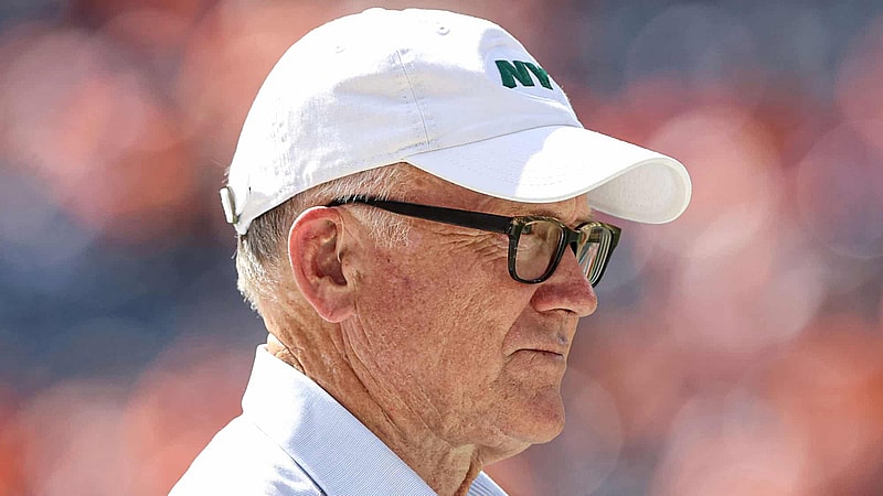 Woody Johnson unveils NY Jets' three midfield logos