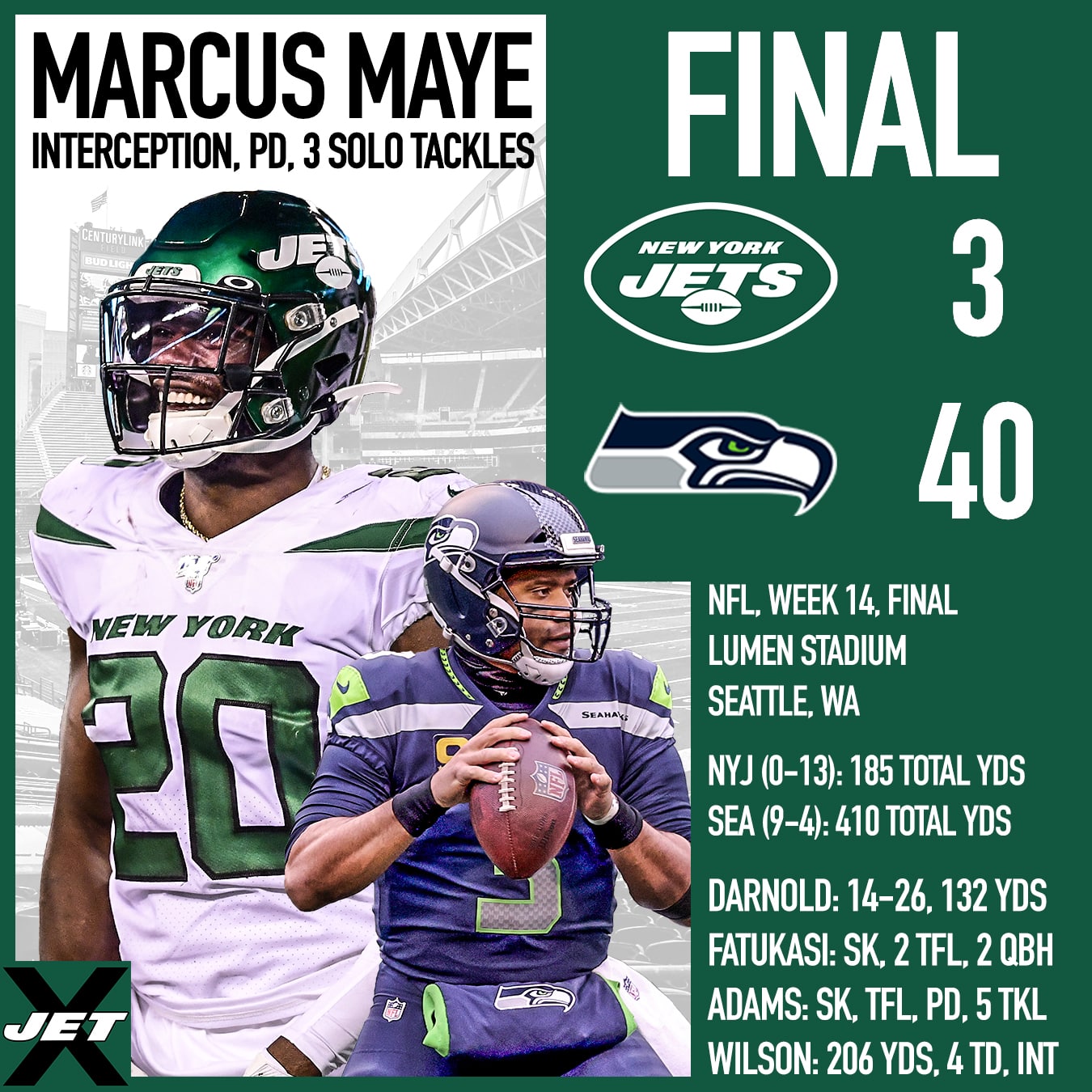 New York Jets steamrolled by Jamal Adams and the Seattle Seahawks