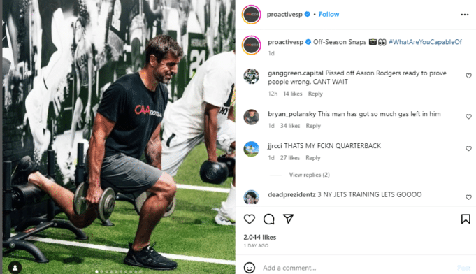 NY Jets: Aaron Rodgers looks ripped in latest Instagram photo