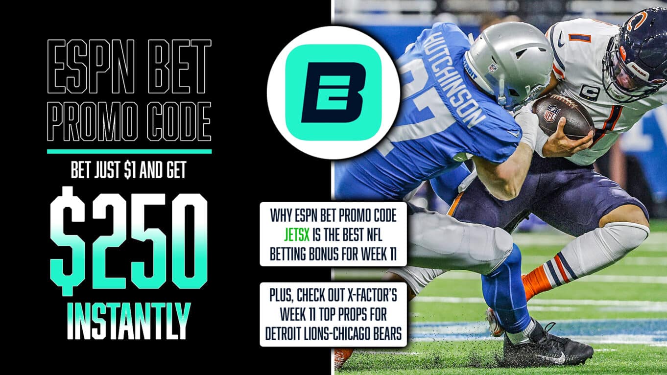 ESPN Bet NFL Promo: Get $250 Bonus on Top Lions-Bears Props