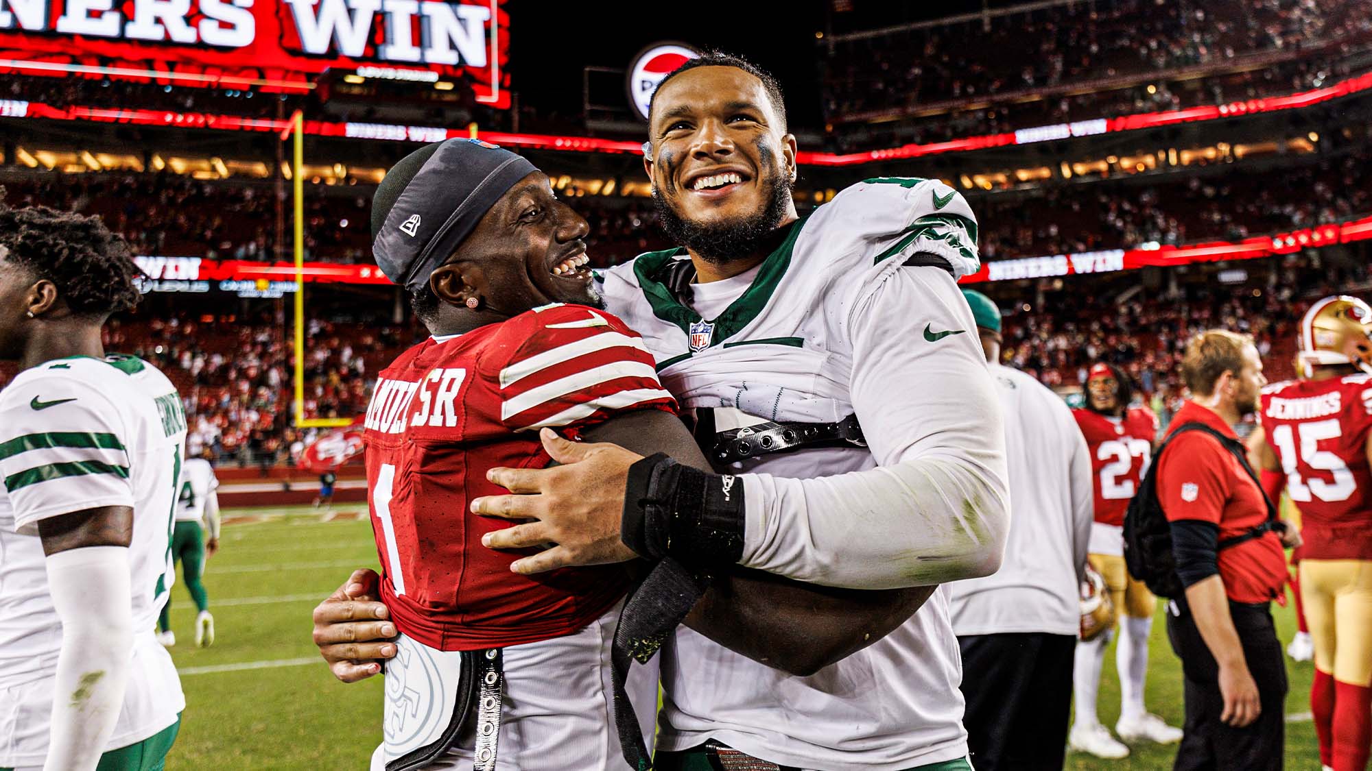 Jermaine Johnson returns to New York Jets team drills