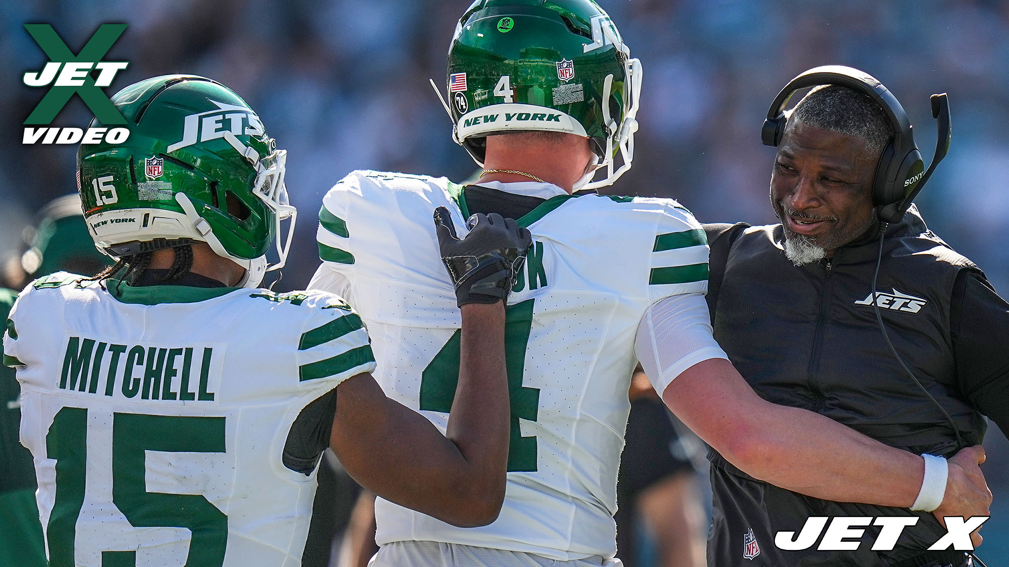 Jets QB Brady Cook finds AD Mitchell for first TD pass (Highlight)