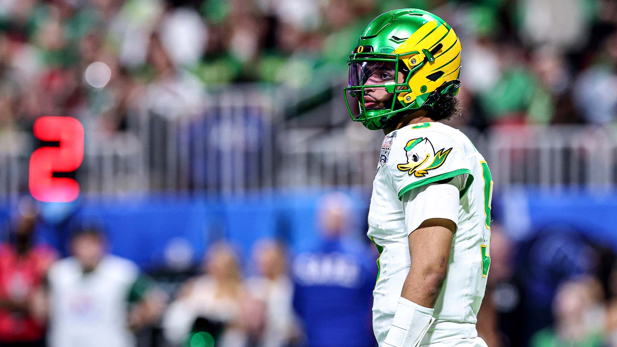 Potential Jets QB target Dante Moore comments on draft decision